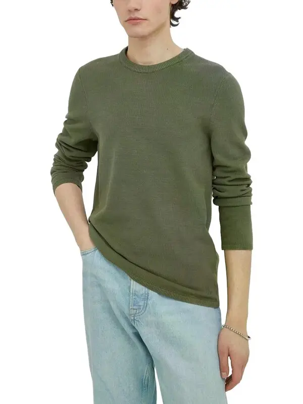 Marc O'polo Round-neck Long-sleeved Sweater - Green