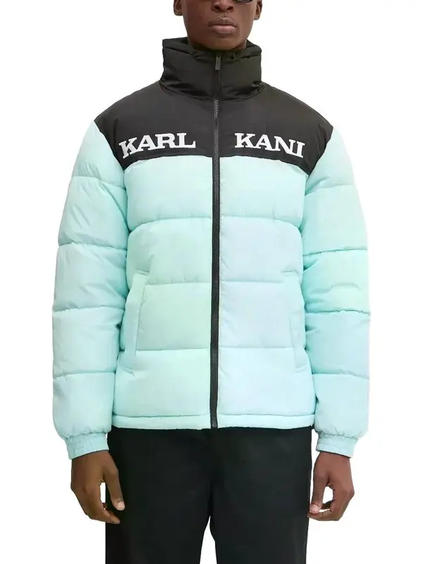 KARL KANI Colour-block Puffer Jacket - Blue