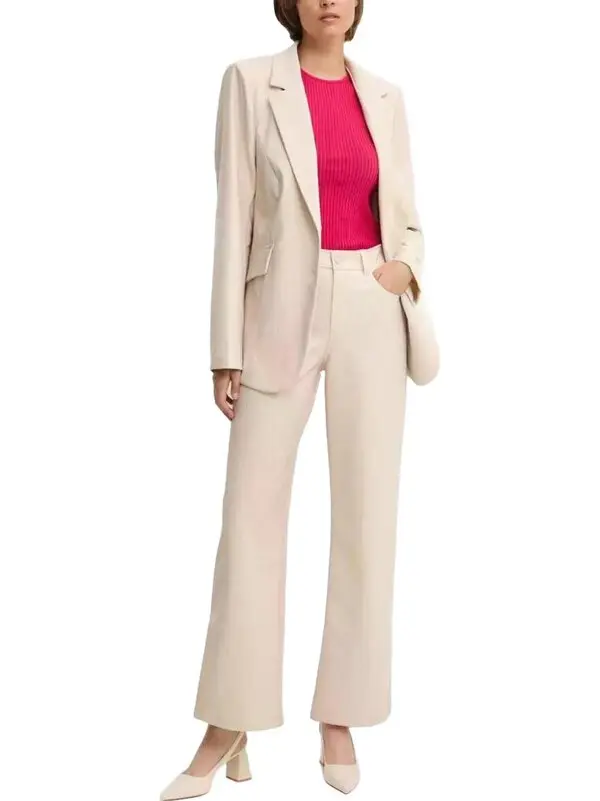 SANDRO FERRONE Single-breasted Long-sleeve Blazer - Neutrals