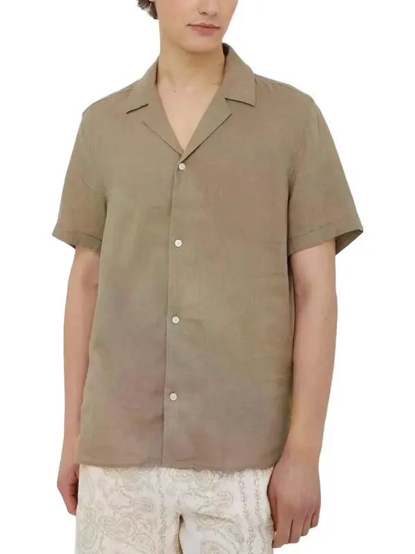 DRYKORN Revere-collar Short-sleeve Shirt - Neutrals