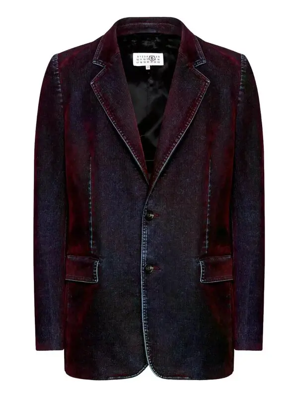 MAISON MARGIELA Denim Blazer - Purple