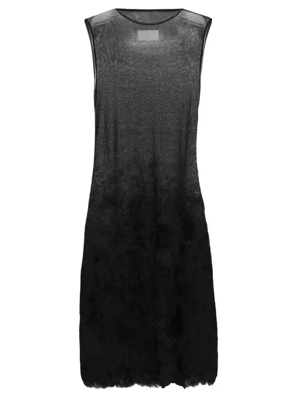 MAISON MARGIELA Sleeveless Midi Dress - Black
