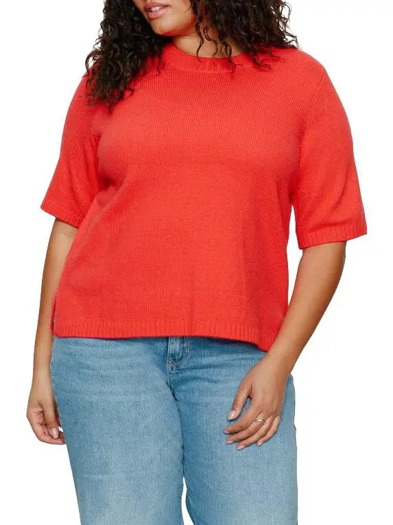 Sanctuary Relaxed Fit Sweater Tee - Tulip Red