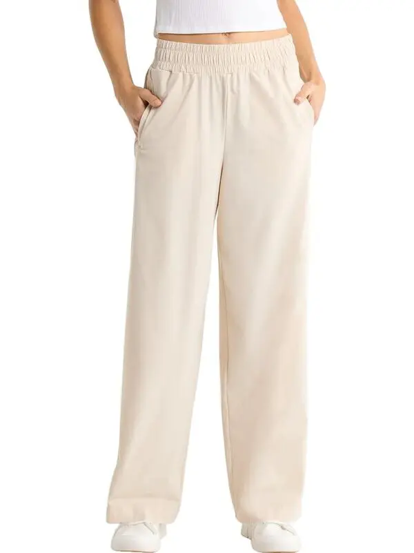 Zella Transit Wide-leg Pants - Grey Moonbeam