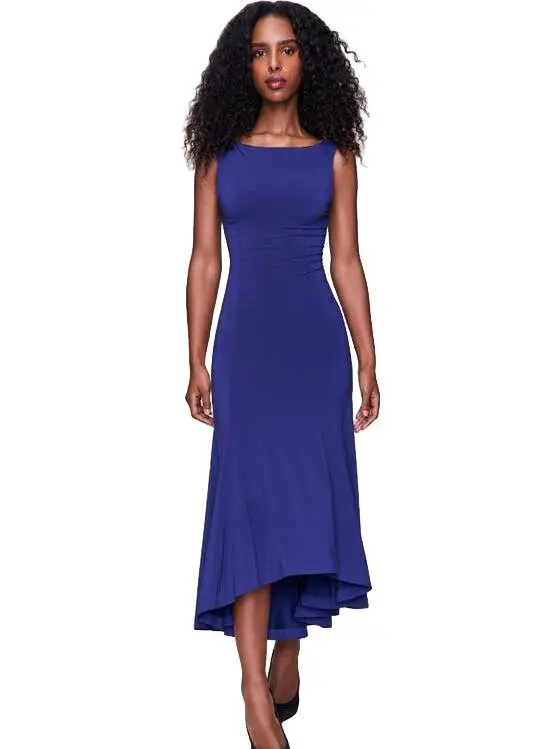 GUIZIO Daye Midi Dress - Navy