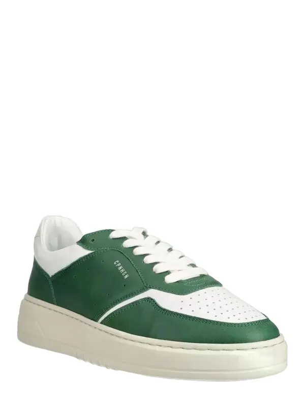 SUMMERY COPENHAGEN Cph1m Perforated Leather Sneakers - Green