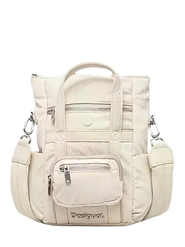 Desigual Small Multi-position Tote Bag - Neutrals