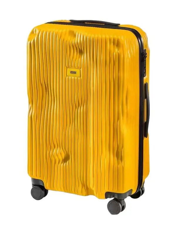 CRASH BAGGAGE Ribbed-texture Holdall - Yellow