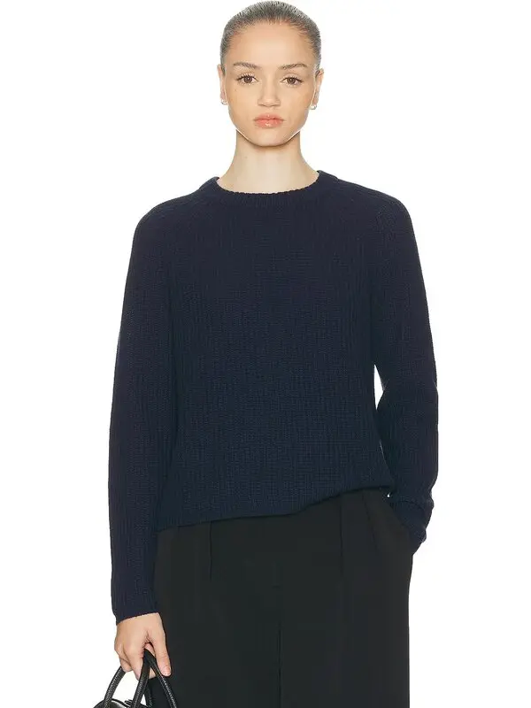 Jenni Kayne Cashmere Fisherman Sweater - Navy