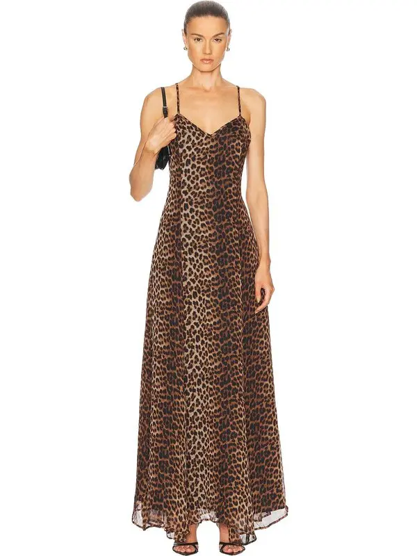 Sprwmn Bias Maxi Dress - Jaguar