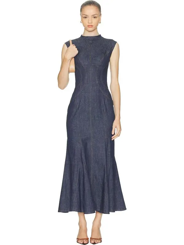 MIMCHIK Denim Dress - Indigo