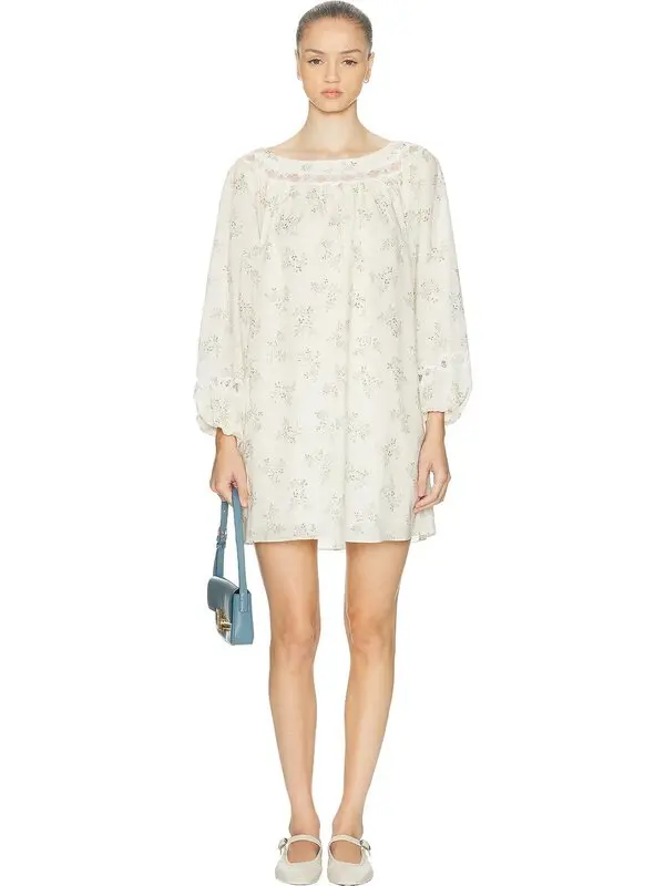 Posse Elodie Long Sleeve Dress - Blue Blooms