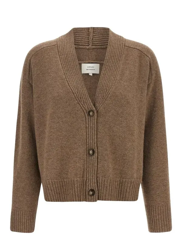 Loulou De Saison Kaia Cashmere Cardigan - Beige