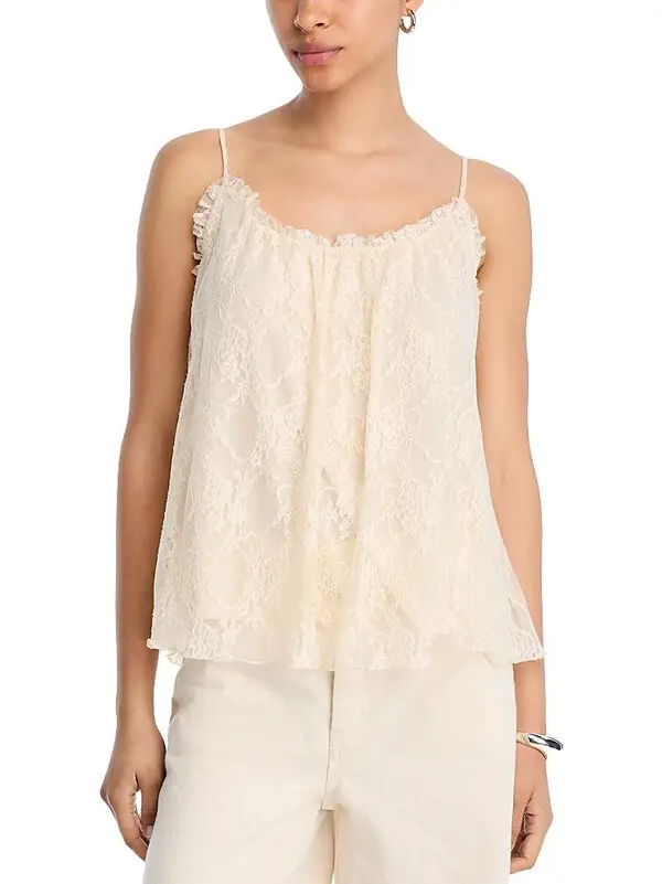 Aqua Lace Cami Top - Ivory