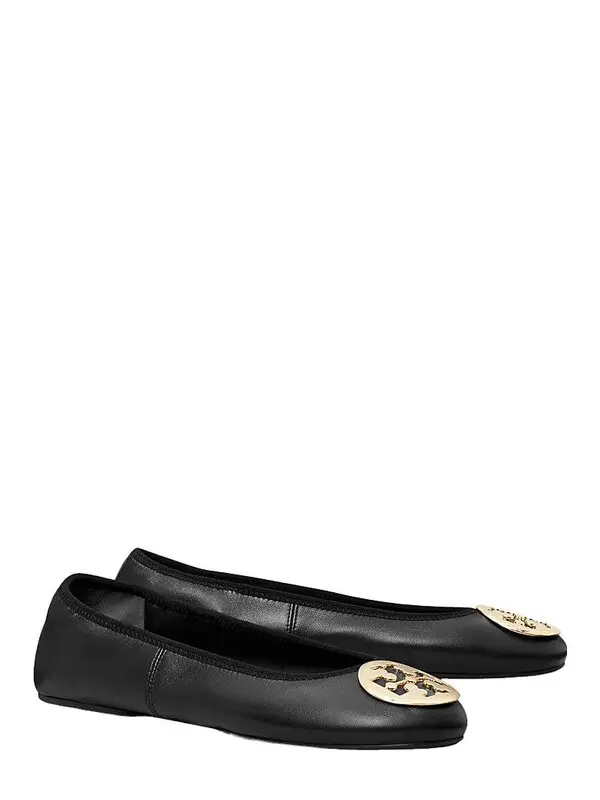 Tory Burch Reva Travel Ballerina Flats - Perfect Black