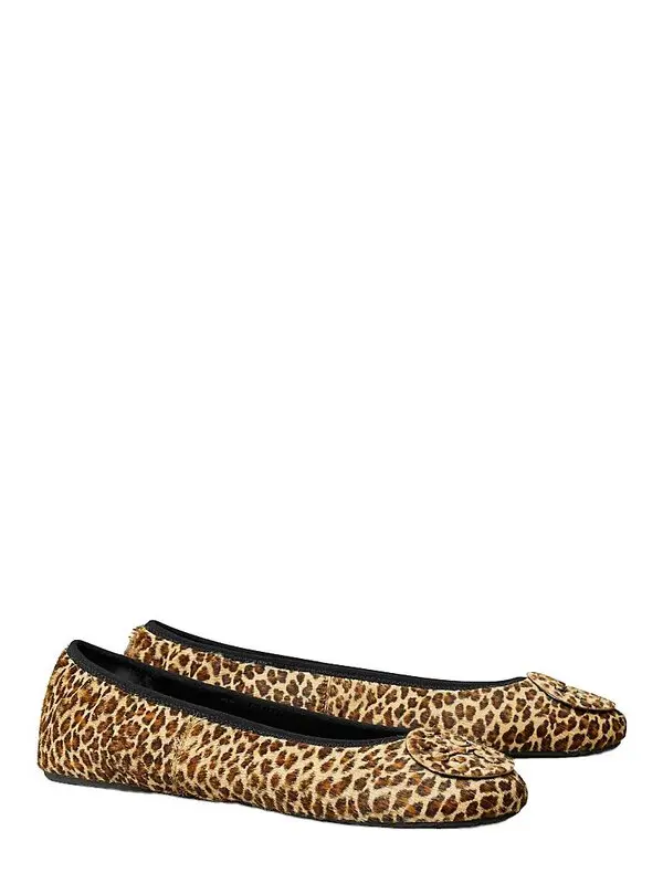 Tory Burch Reva Travel Ballerinas - Leopard Multi