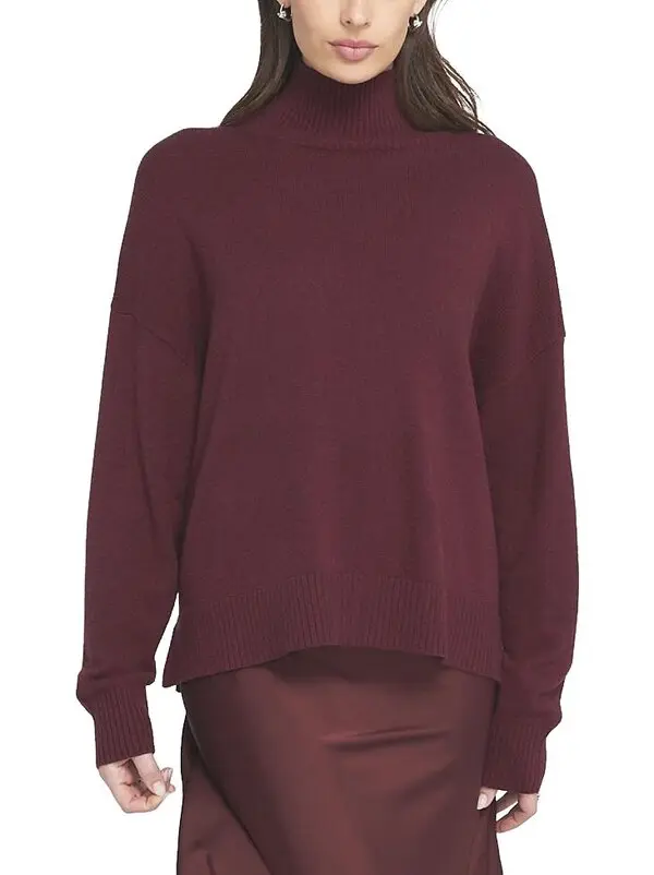 ELLE COLLECTION Turtleneck Sweater - Red
