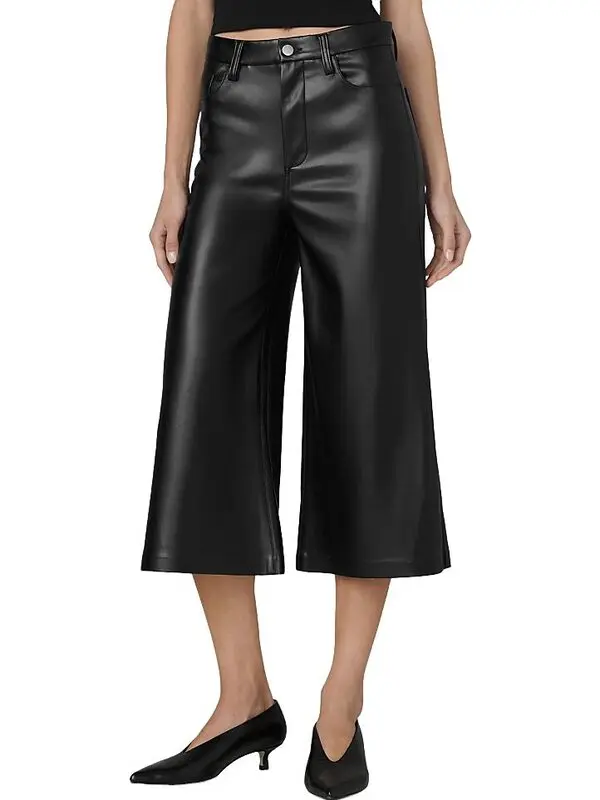 Joe's Jeans Faux Leather Culottes - Black