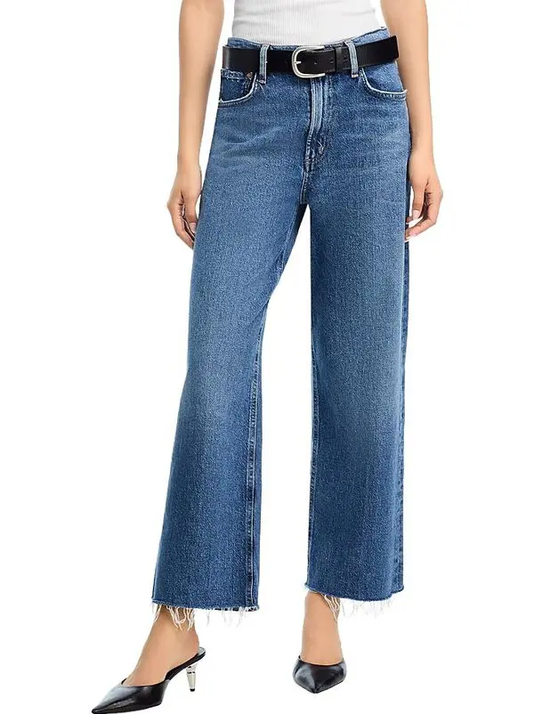 AGOLDE Ren High-rise Wide-leg Jeans - Chord