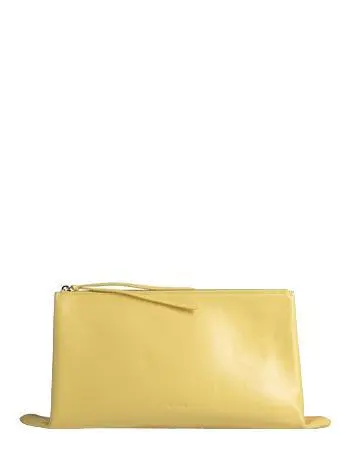 JIL SANDER Leather Clutch - Yellow