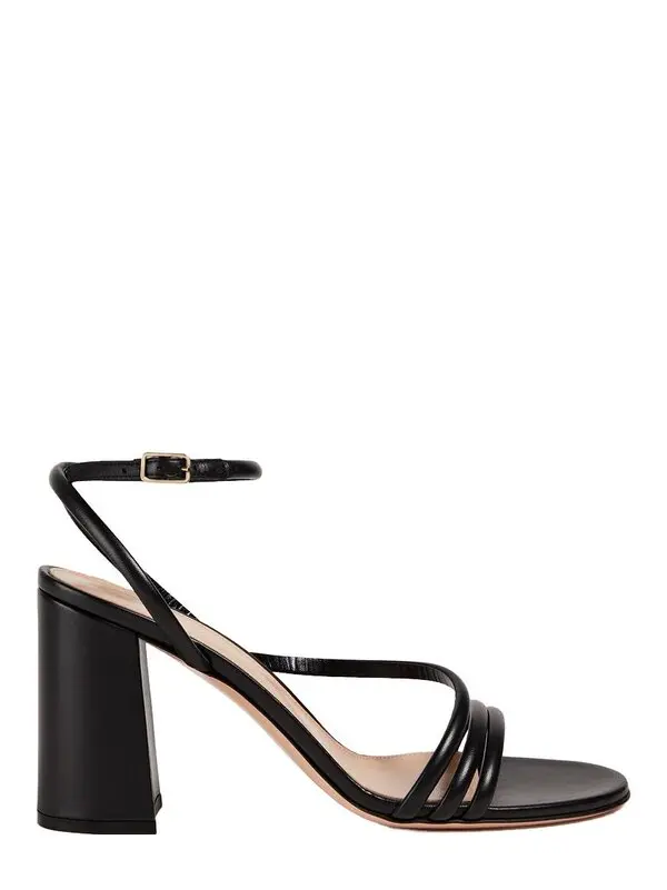 GIANVITO ROSSI Leather Sandals - Black