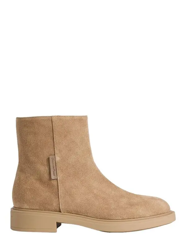 GIANVITO ROSSI Lexington Suede Ankle Boots - Sand