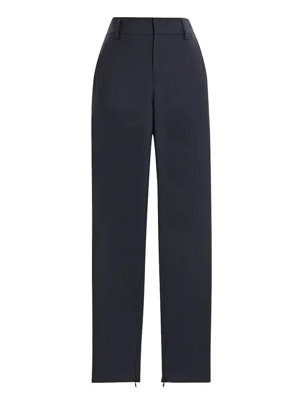 Brunello Cucinelli Wool-blend Slim-leg Trousers - Midnight Blue