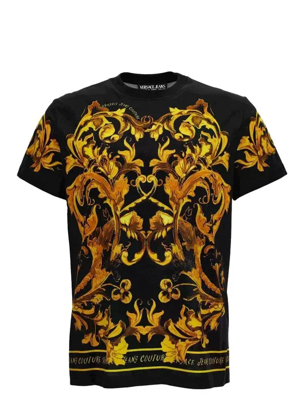 Versace Baroque-print T-shirt - Black