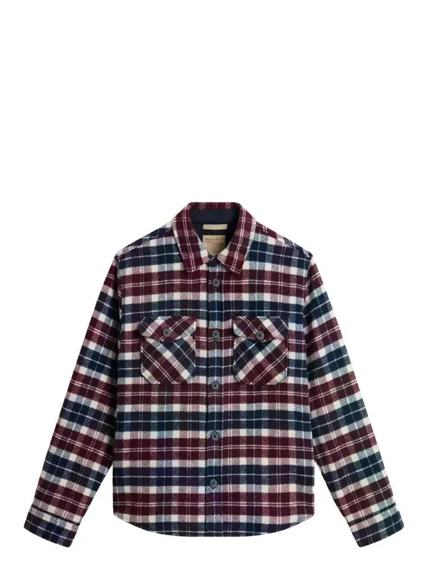 Woolrich Ranger Check Pocket Overshirt - Blue