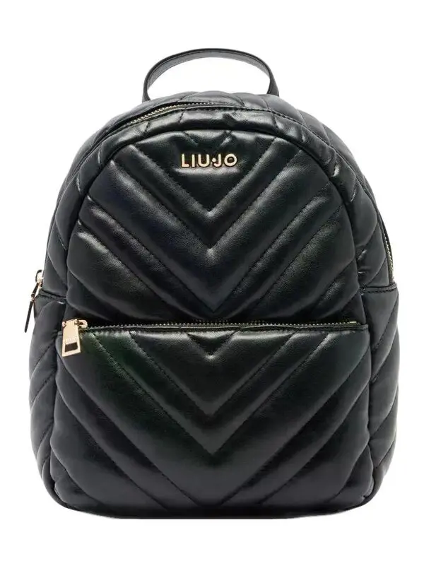 Liu Jo Quilted Chevron Backpack - Black