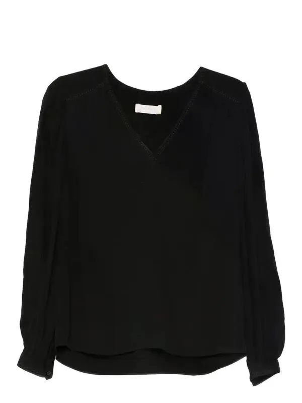 TWINSET V-neck Top - Black