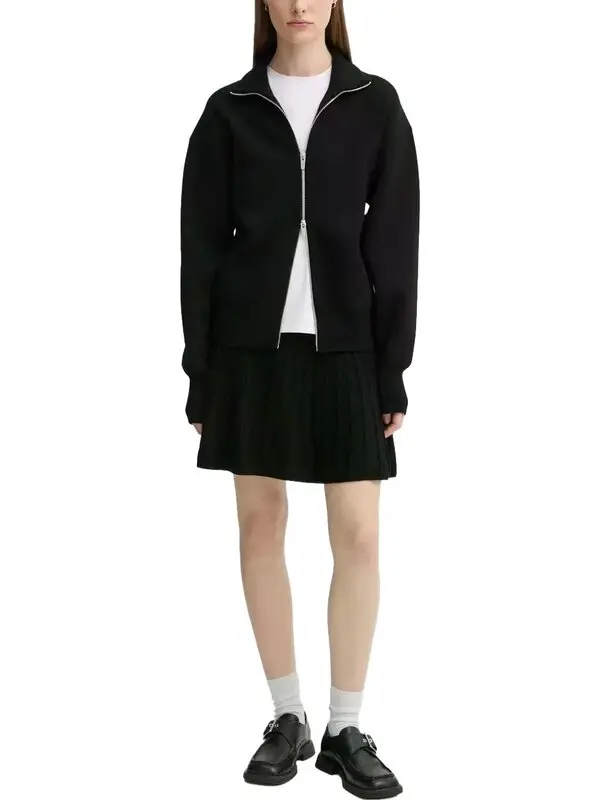 A.L.C. Zip-front Long-sleeve Cardigan - Black