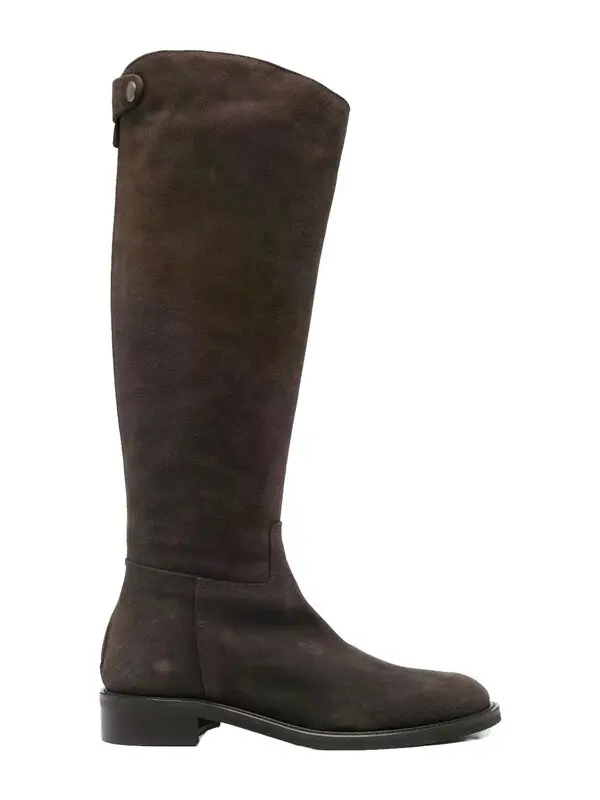 JULIE DEE 30mm Knee-high Suede Boots - Brown