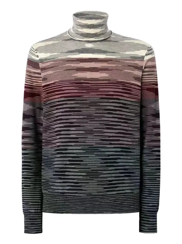 Missoni Striped Roll-neck Sweater - Multicolour