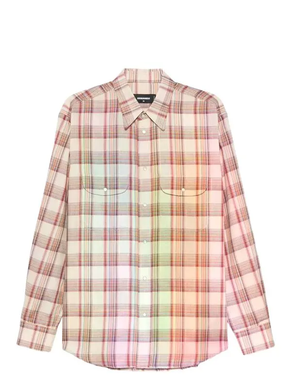 Dsquared2 Checked Pocket Shirt - Neutrals