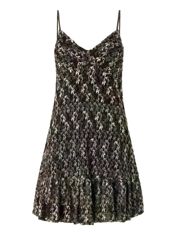 Missoni Abstract-print Mini Dress - Black