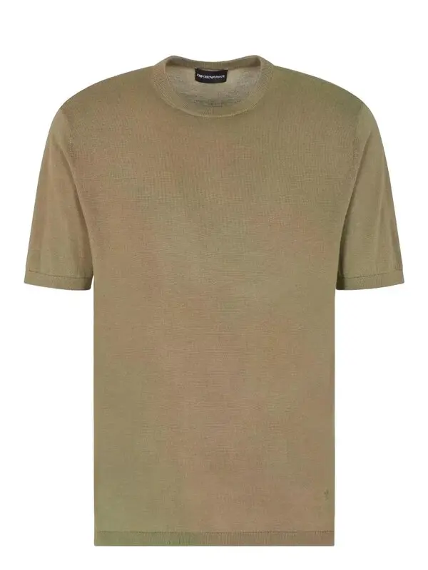 Emporio Armani Crew-neck Short-sleeve T-shirt - Neutrals
