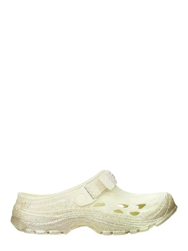 LANVIN X Suicoke Curb Glittered Clogs - Neutrals