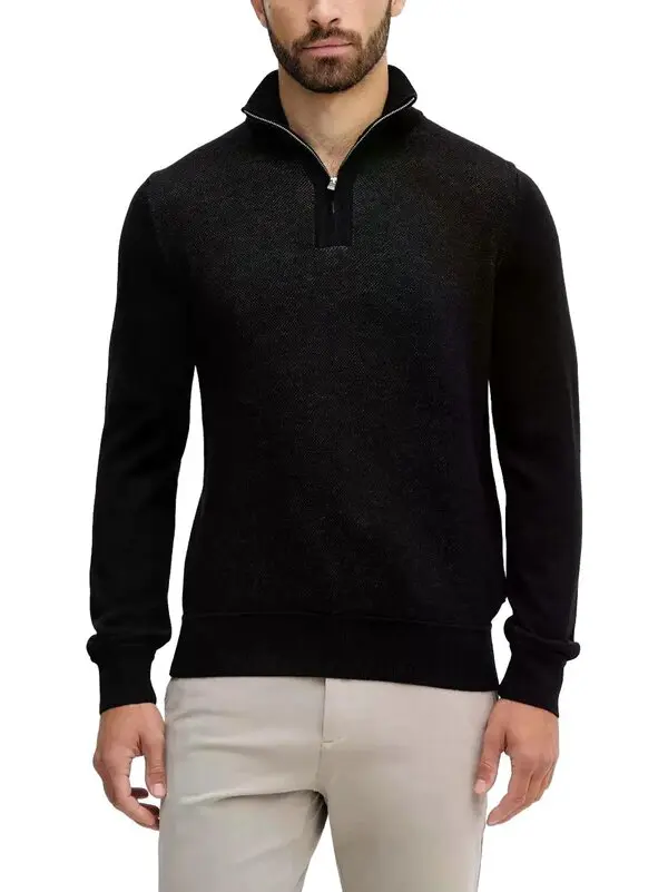 BOSS Half-zip Sweater - Black