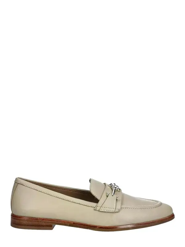 BOSS Leather Bar-buckle Loafers - Neutrals
