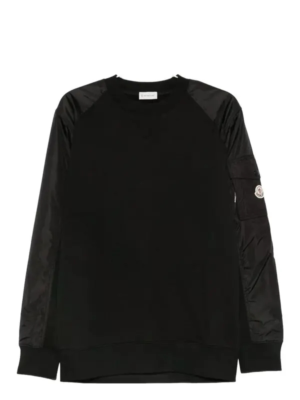 Moncler Panelled Sweater - Black