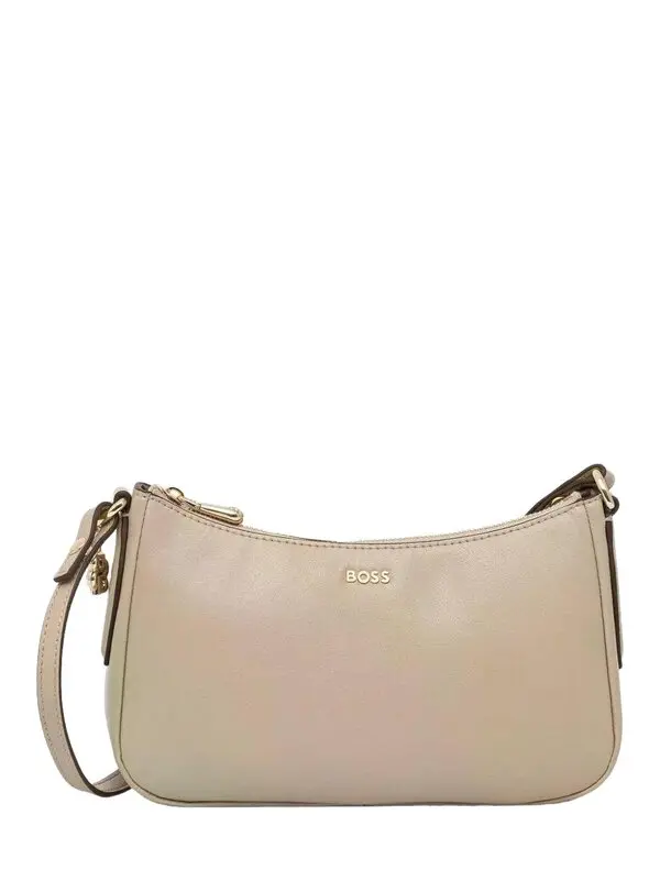 BOSS Logo-plaque Cross-body Bag - Neutrals