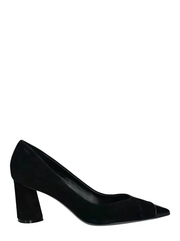 BOSS Leather Cap-toe Pumps - Black