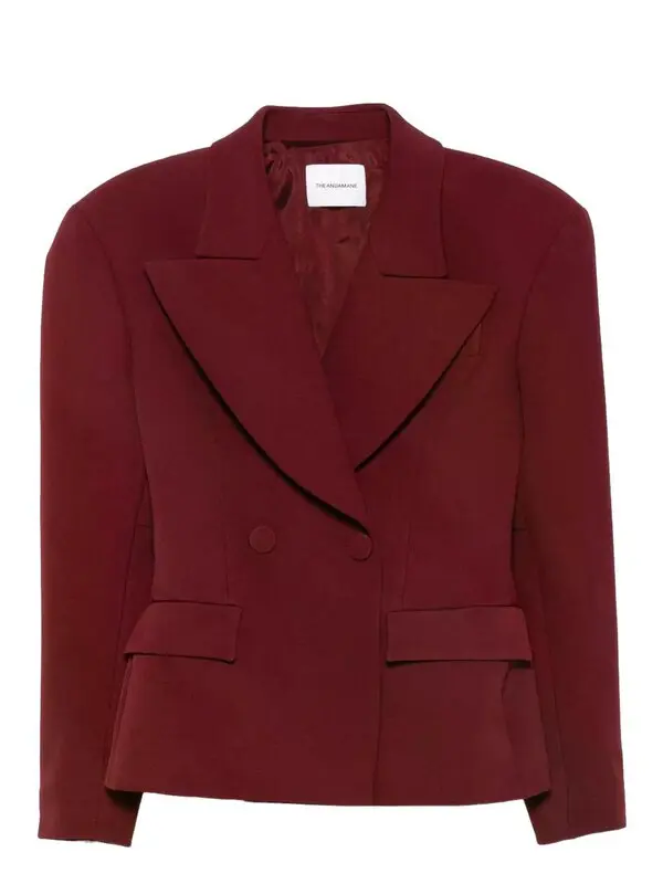 Andamane Double-breasted Jacket - Red