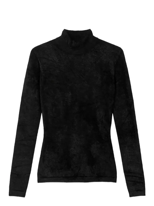 Versace High-neck Embellished Sweater - Black