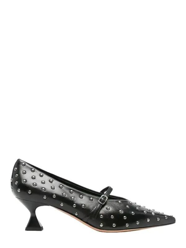 THE SELLER 50mm Studded Pointed-toe Pumps - Black
