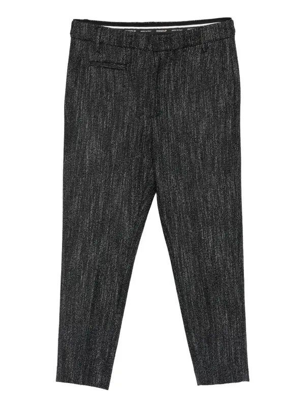 DONDUP Metallic-detail Trousers - Black