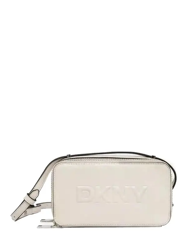 Dkny Logo-embossed Zip-top Bag - Neutrals
