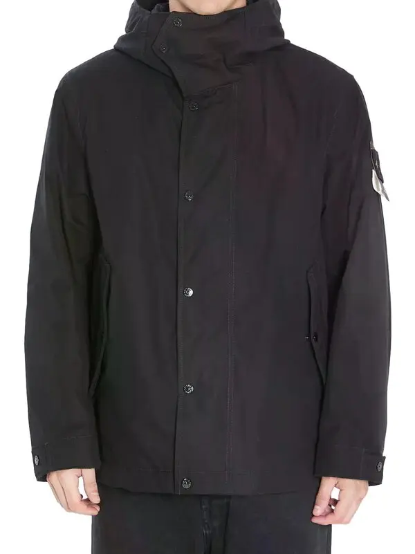 Stone Island Ghost Piece Hooded Parka - Black
