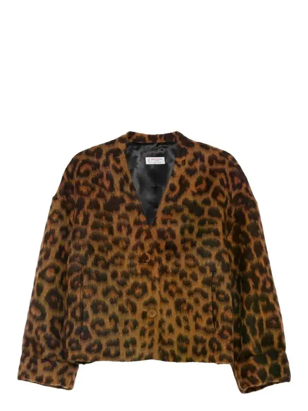 Alberto Biani Leopard-print Jacket - Brown